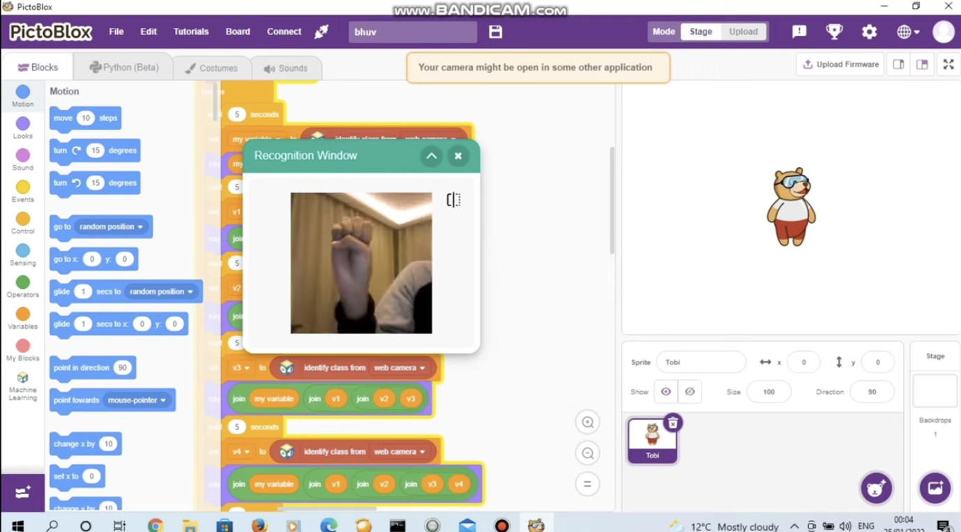 Sign Language to Text Translator - Codeavour